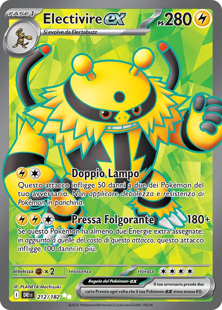 Electivire EX - DRI 212/182 IT - Ultra Rara