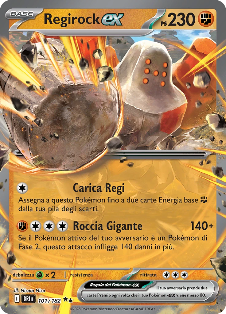 Regirock EX - DRI 101/182 IT - Doppia Rara