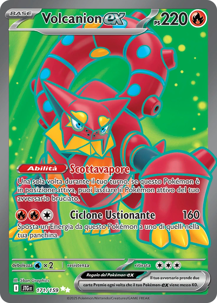 Volcanion EX - JTG 171/159 IT - Ultra Rara