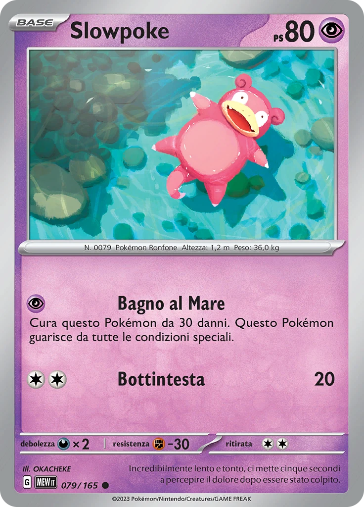 Slowpoke - MEW 079/165 IT - Comune standard e Reverse - 151