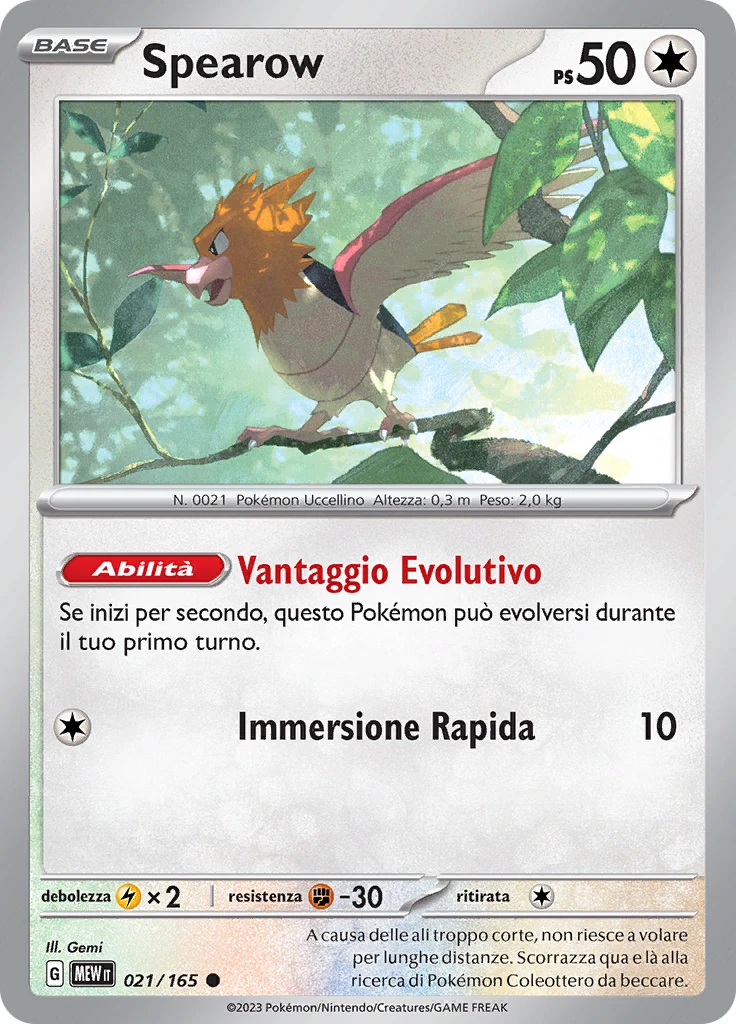 Spearow - MEW 021/165 IT - Comune standard e Reverse - 151