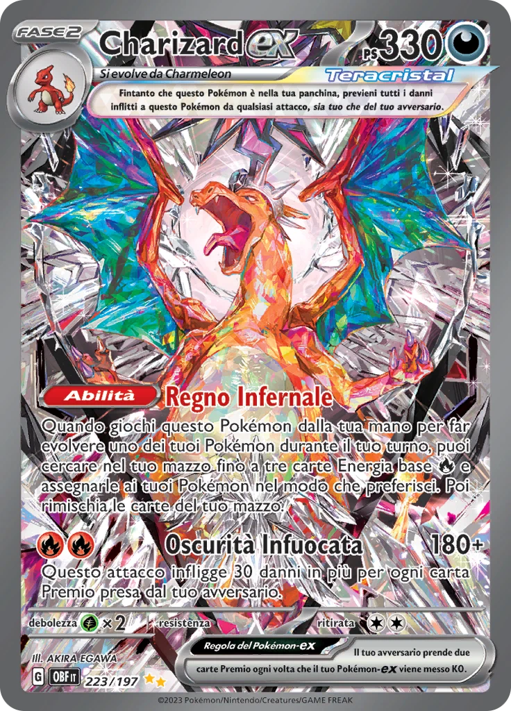 Charizard EX - OBF 223 IT - Illustrazione Speciale Rara