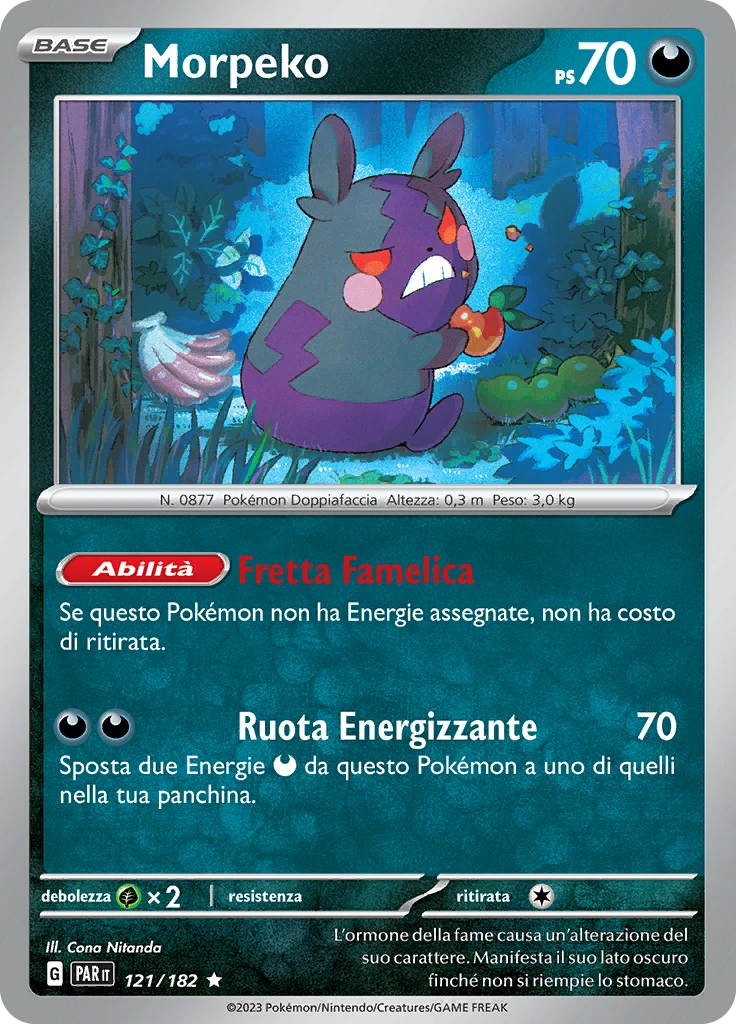 Morpeko - PAR 121/182 IT - Rara standard e Reverse