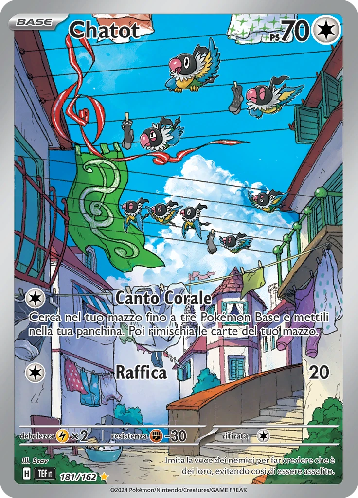 Chatot - TEF 181/162 IT - Illustrazione Rara - Cronoforze