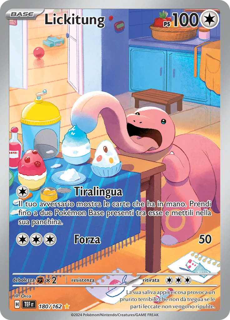 Lickitung - TEF 180/162 IT - Illustrazione Rara - Cronoforze