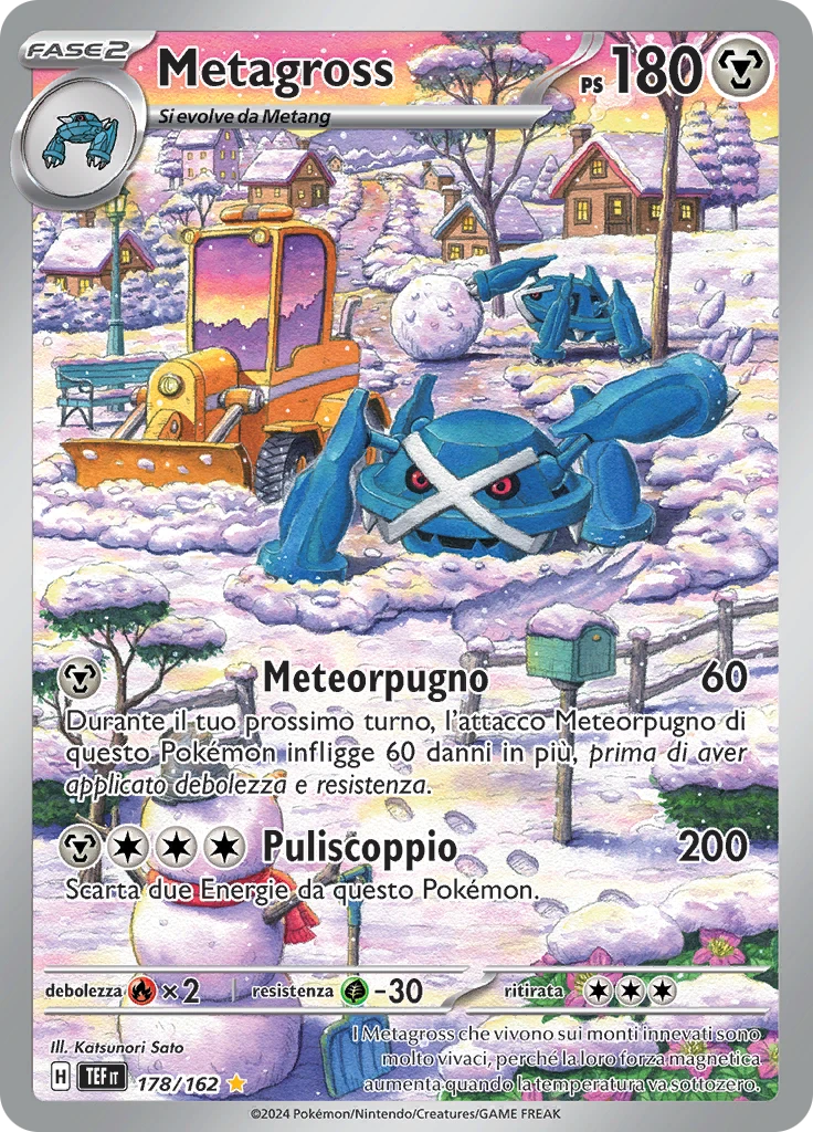 Metagross - TEF 178/162 IT - Illustrazione Rara - Cronoforze